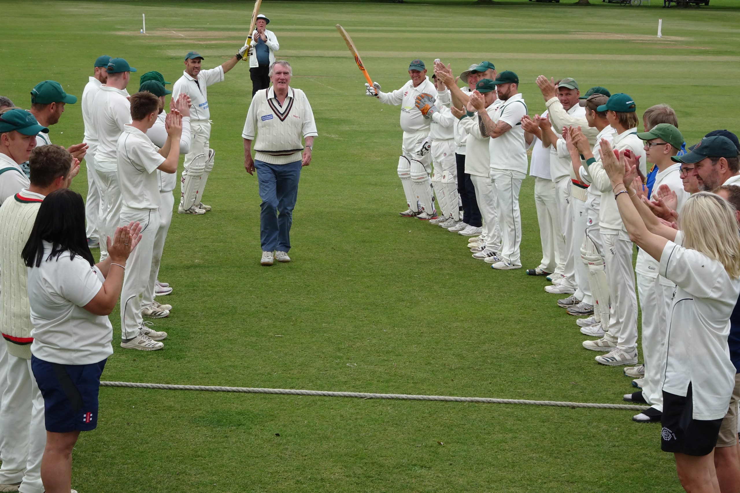 Guard of honour TB – Frocester Cricket Club